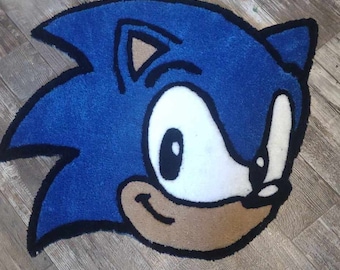 Handmade Sonic Head Rug - Etsy