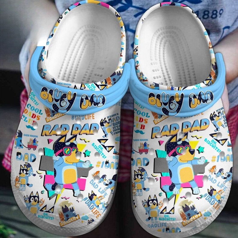 Personalized Bluey Family Birthday Clog Shoes, Clogs Shoes for Men ...