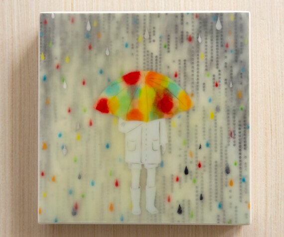 Waxed Mini Rainbow Raindrops | Etsy