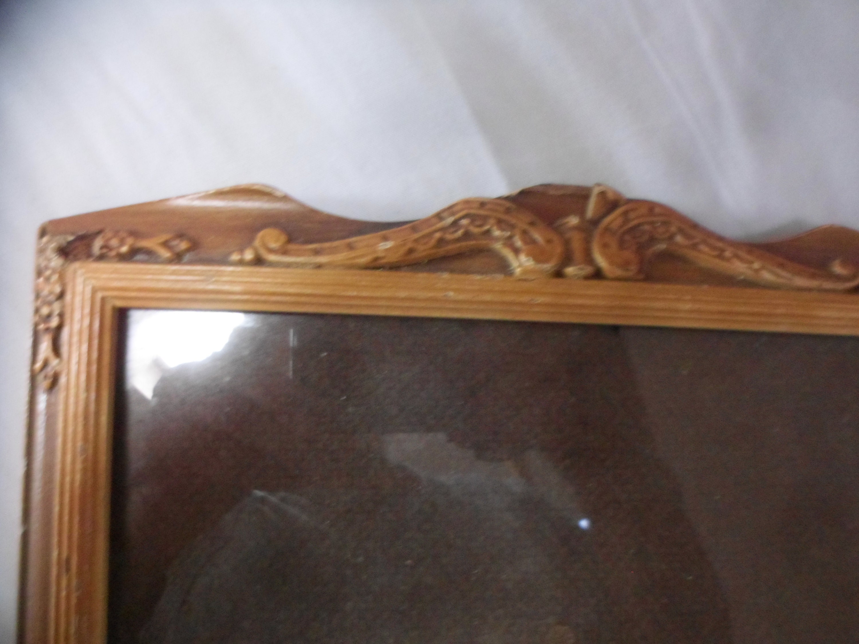 Wood Photo Frame With Raised Design. 11x8.5" Vintage - Etsy