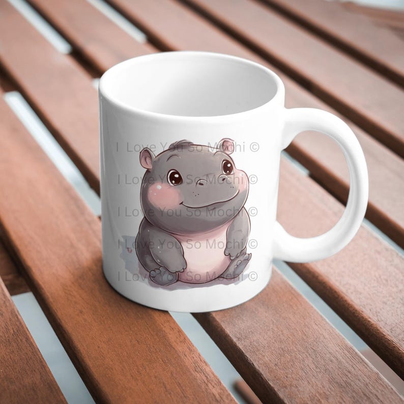 Pygmy Hippo Moo Deng PNG Bundle, Hippo PNG, Moo Deng Clipart, Hippo Art ...