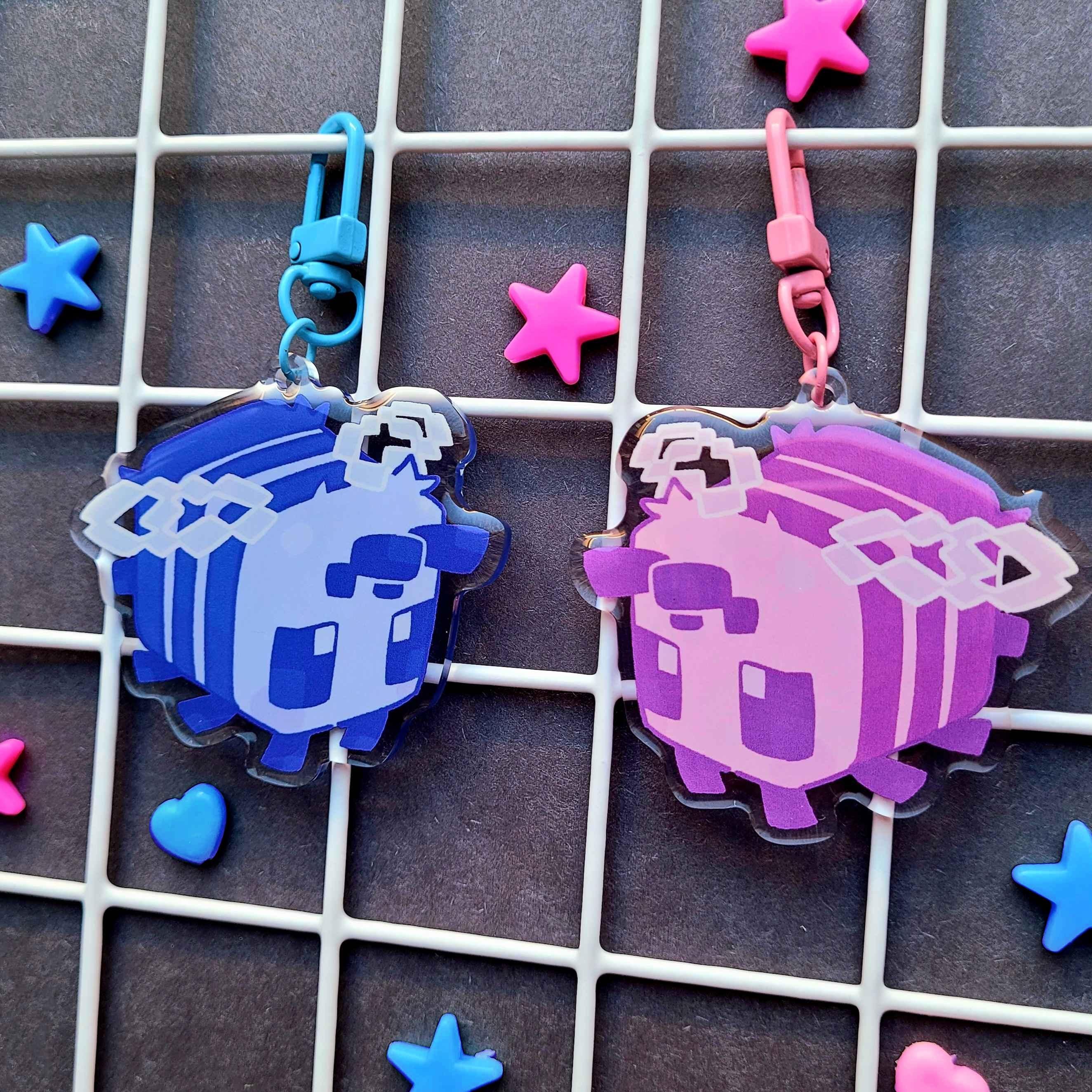 TV Girl Minecraft Bee Matching Charms - 2.5 Inch (5.3 Cm) Acrylic Charm ...
