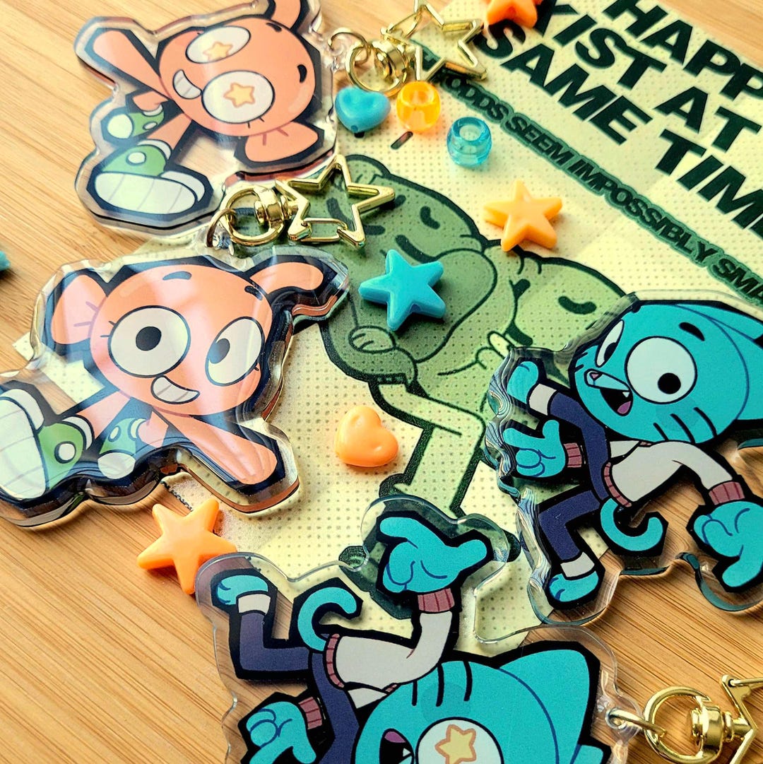 MATCHING Amazing World of Gumball - Acrylic Charms - Etsy
