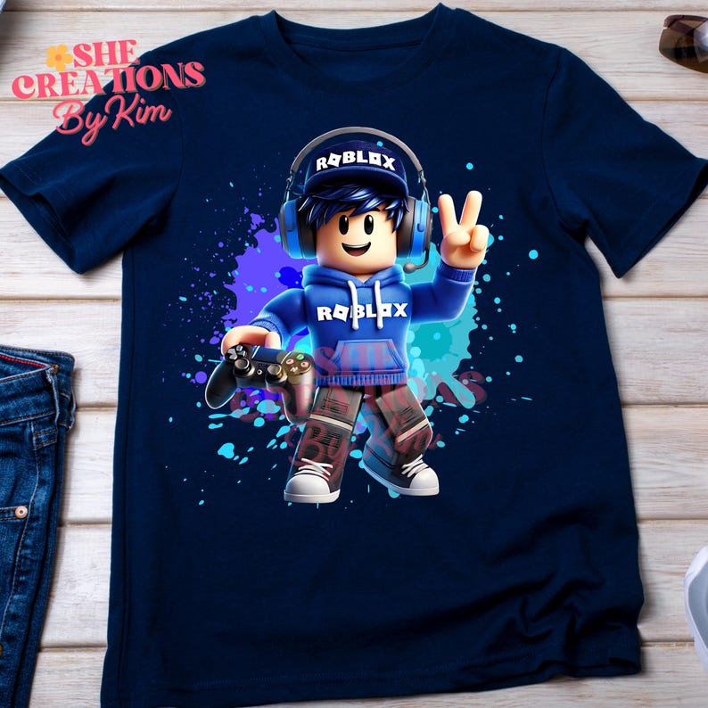 Roblox Gamer PNG: Boy Character Clipart, Game Stickers (digital ...