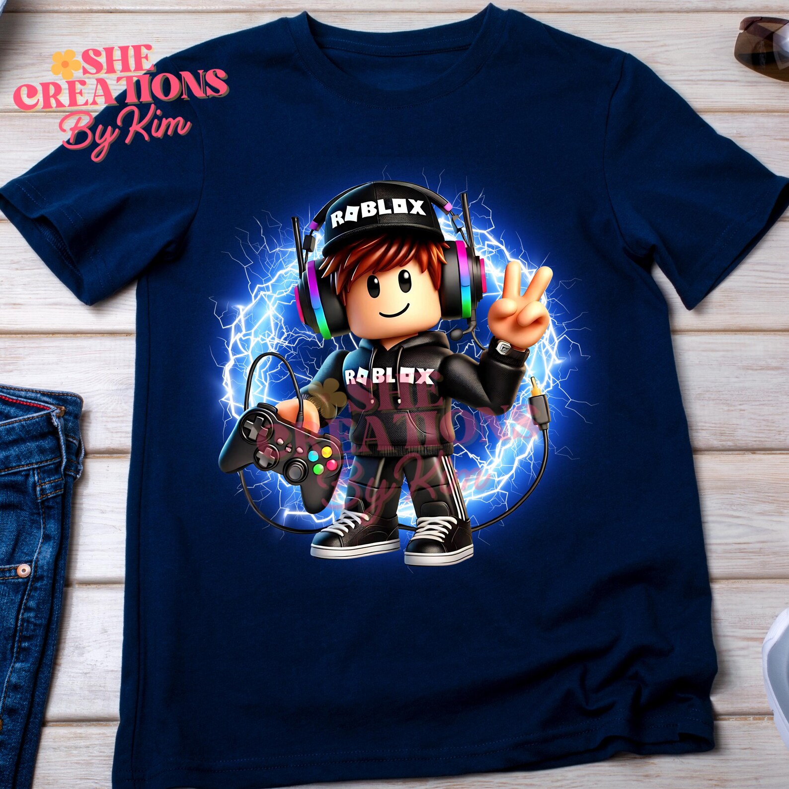 Roblox Gamer PNG: Boy Character Clipart, Game Stickers (digital ...