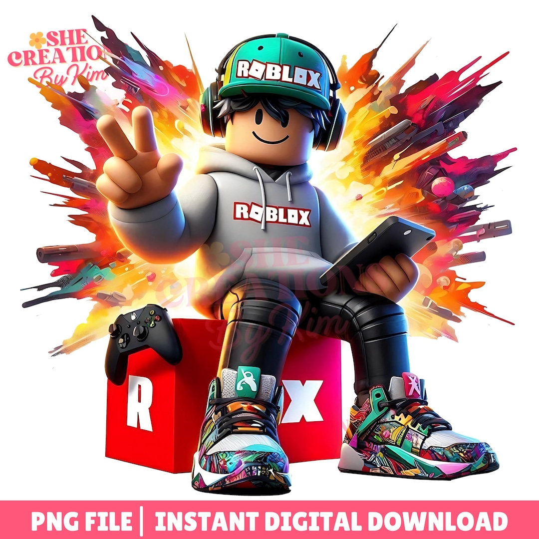 Roblox Gamer PNG Clipart: Boys Shirt Design (digital Download) - Etsy