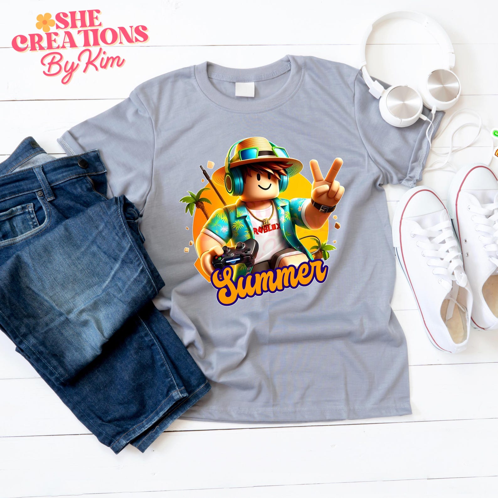 Roblocks Summer Cute Avatar, Roblocks Png, Roblock Shirt, Summer Gift ...