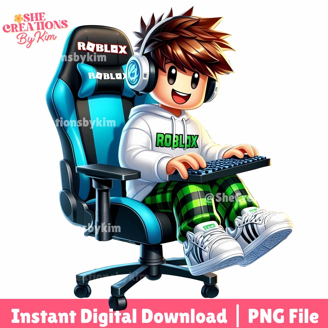 Roblox Gamer Boy PNG Clipart: Custom Graphics (digital Download) - Etsy