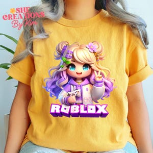 Roblox Gamer Girl PNG: Digital Clipart, Sublimation Design (digital ...