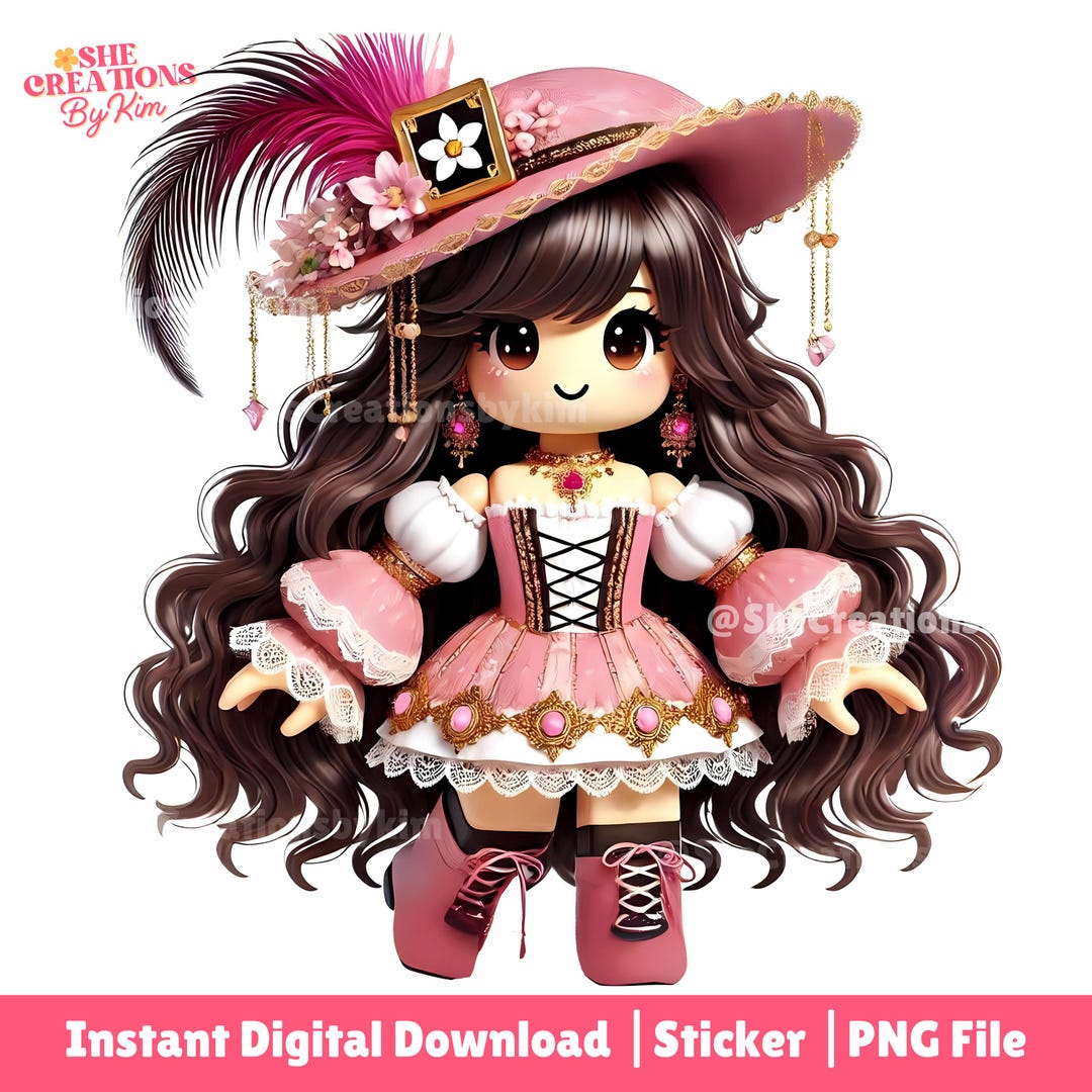 Princess Clip Art, Roblox Girl Png, Roblox Png, Gamer Girl Png ...