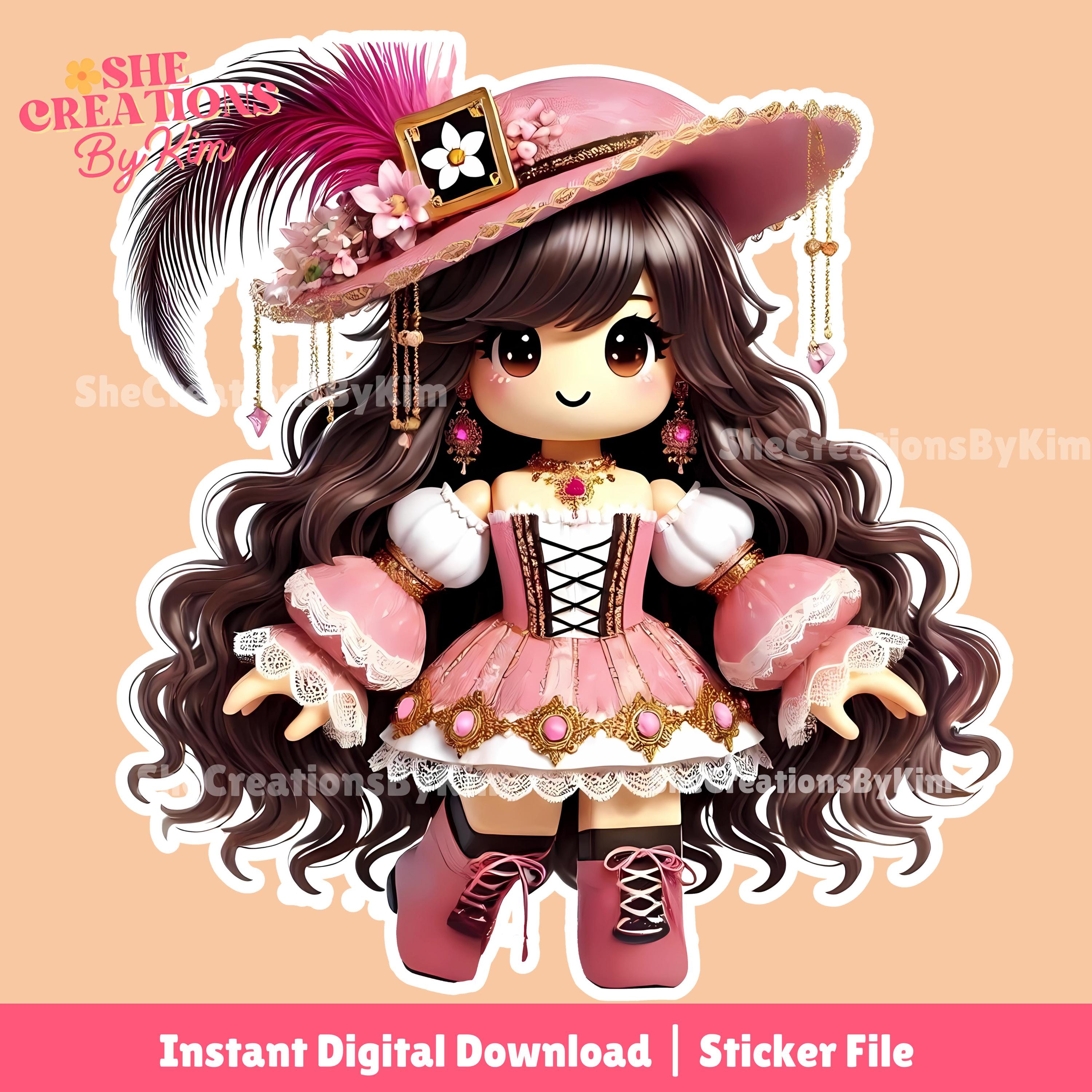 Princess Clip Art, Roblox Girl Png, Roblox Png, Gamer Girl Png ...