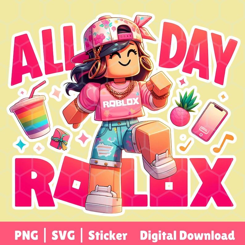 Roblo Png, Kid Gamer, Girl Gamer Png, Game Png, Game Character Digital ...