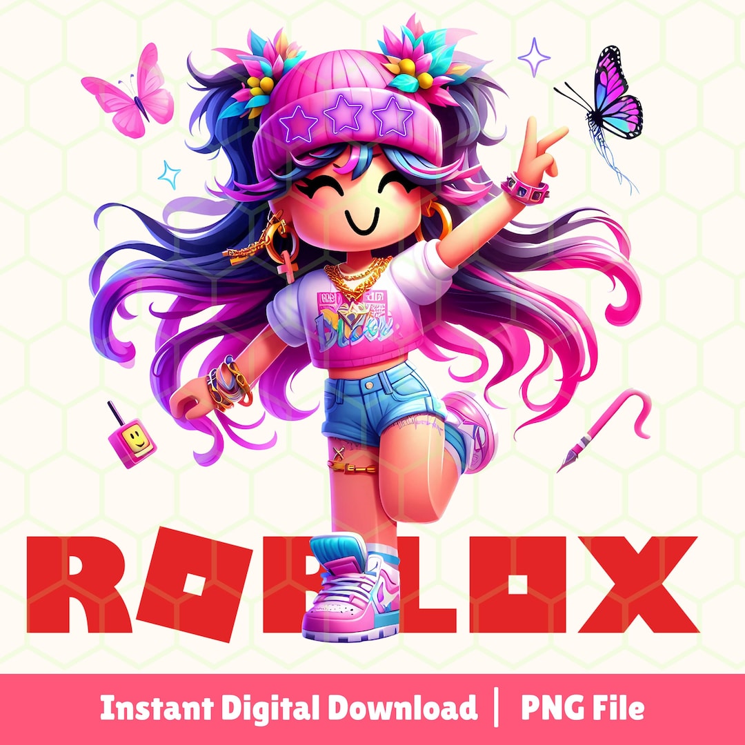 Roblox Png, Kid Gamer, Gamer Girl Png, Game Png, Game Character Digital ...