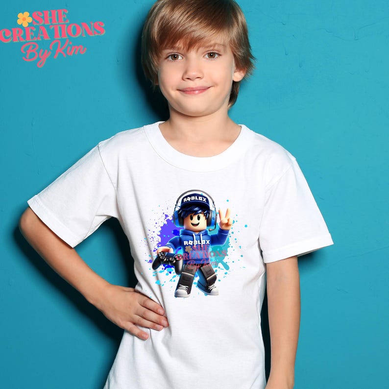 Roblox Gamer PNG: Boy Character Clipart, Game Stickers (digital ...