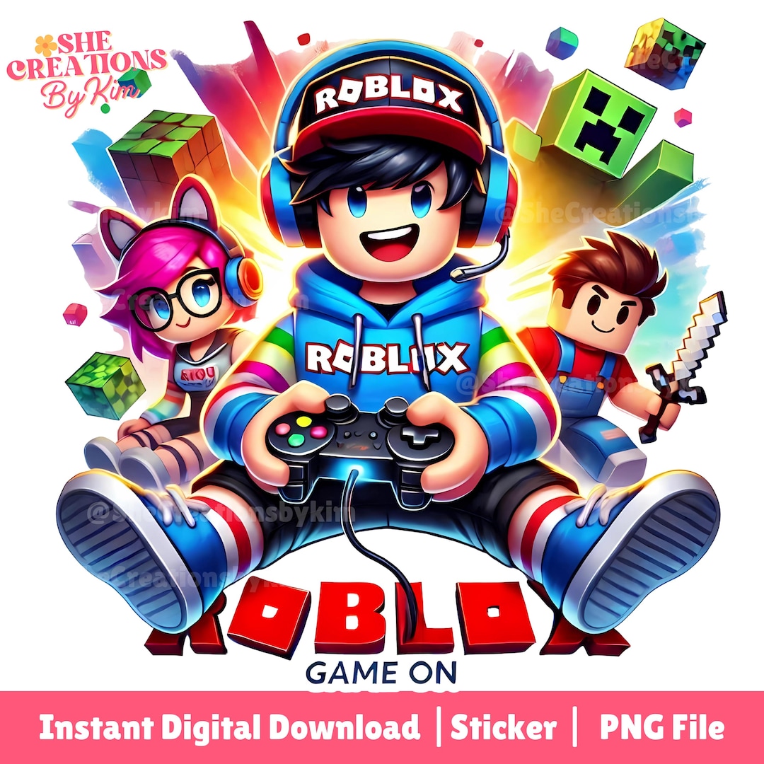 Roblox Gamer PNG & Sticker Bundle (digital Download) - Etsy