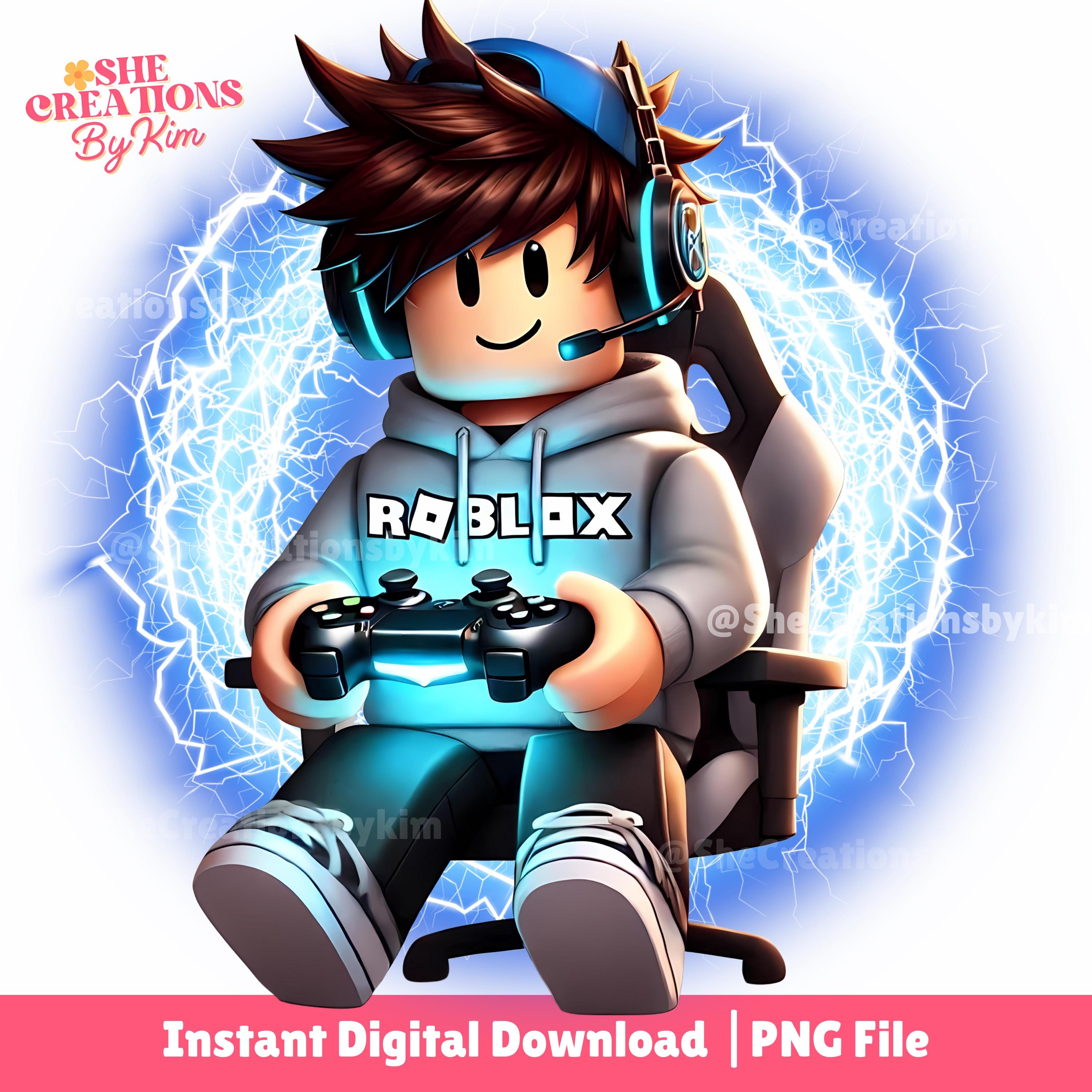 Roblox Gamer PNG & Sticker Bundle: Boys Gaming Designs (digital ...