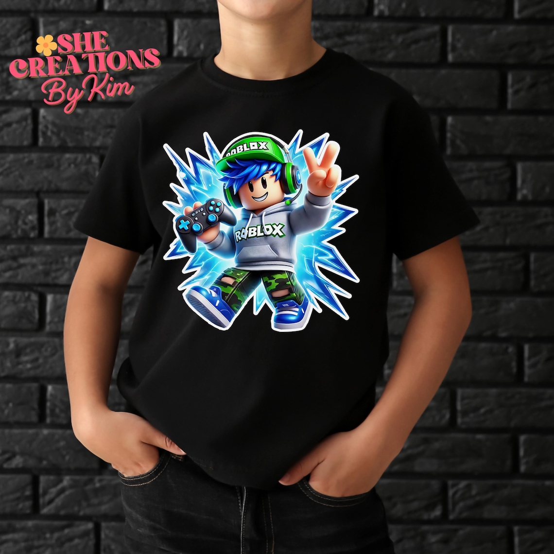 Roblox Gamer PNG & Sticker Bundle: Boys Shirt Design (digital Download ...
