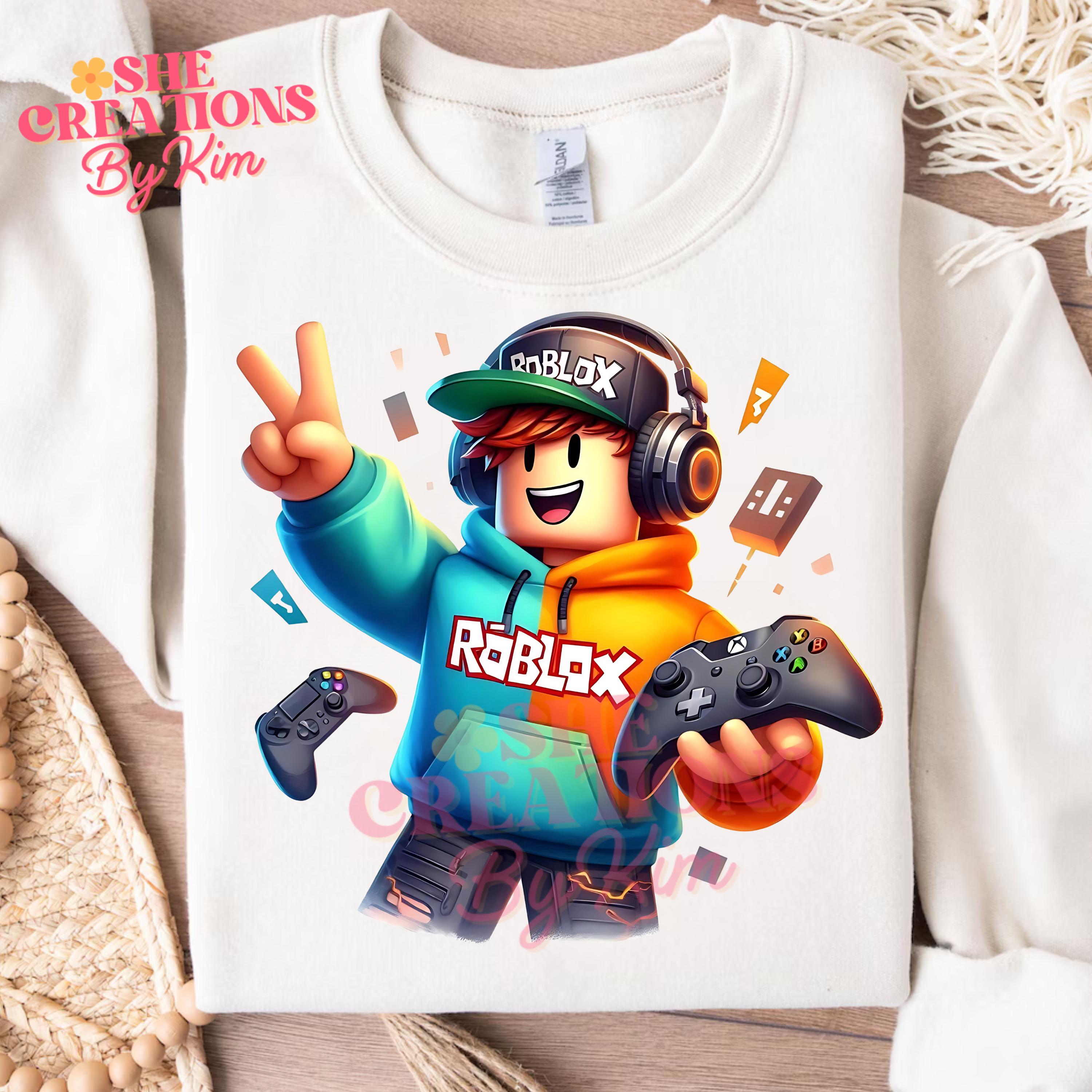 Roblox Gamer PNG: Boy Character Clipart, Game Stickers (digital ...