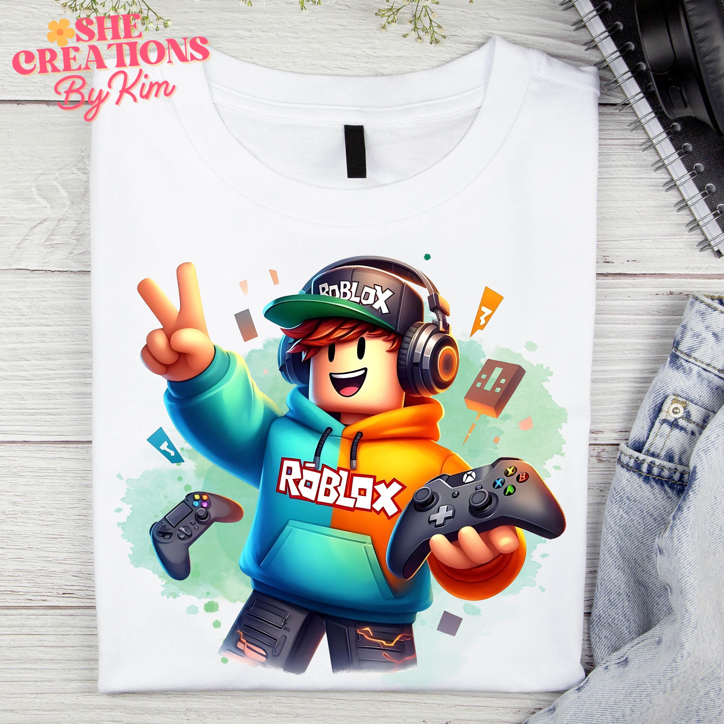Roblox Gamer PNG: Boy Character Clipart, Game Stickers (digital ...