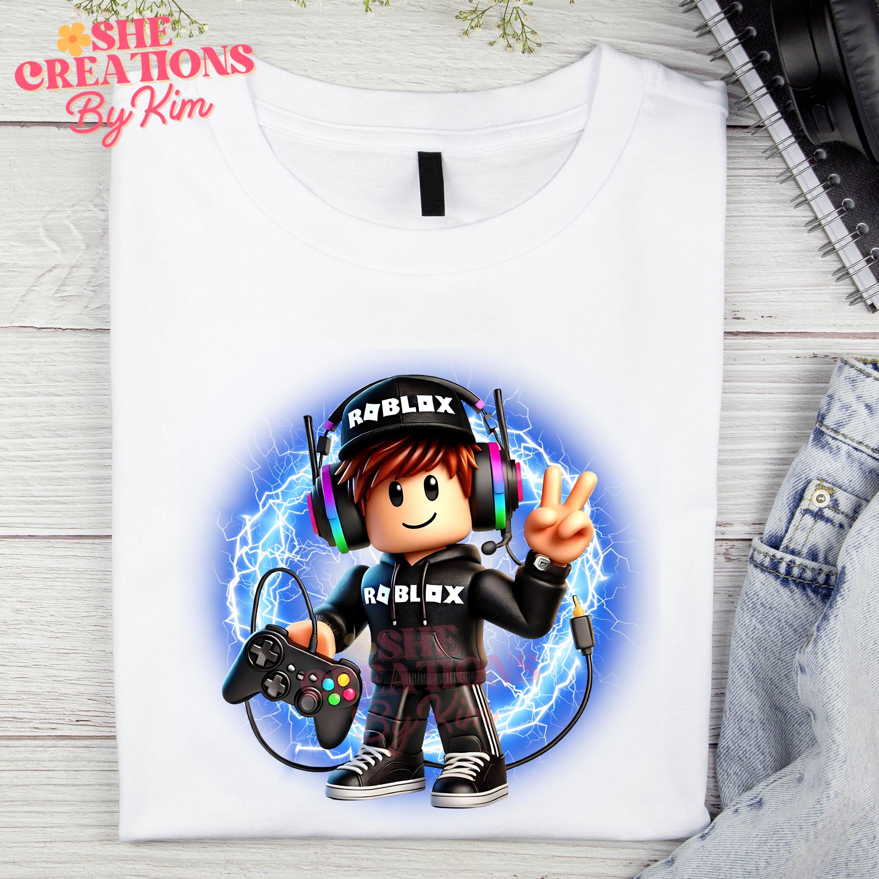 Roblox Gamer PNG: Boy Character Clipart, Game Stickers (digital ...