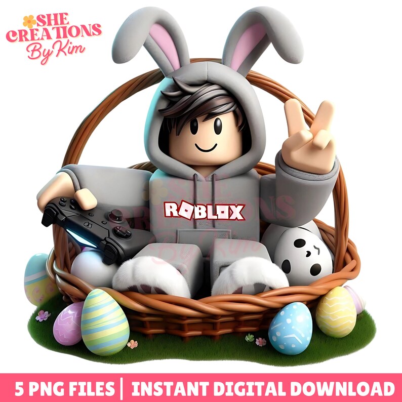 Roblox Easter Png, Roblox Png, Envolturas de sublimación de Pascua de ...