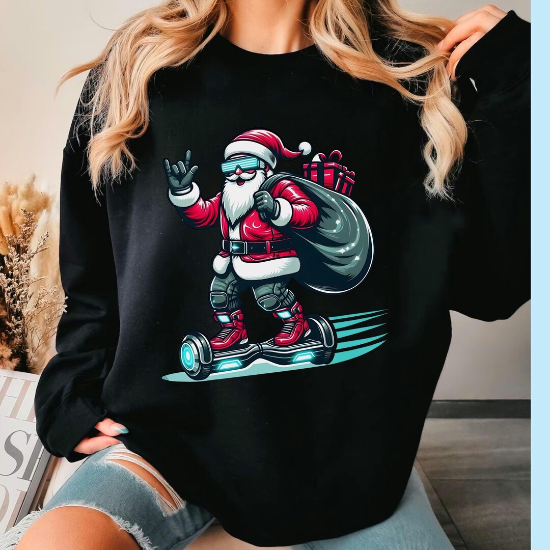 Cool Santa Png, Funny Santa Png, Retro Santa Png, Christmas Humor Png ...