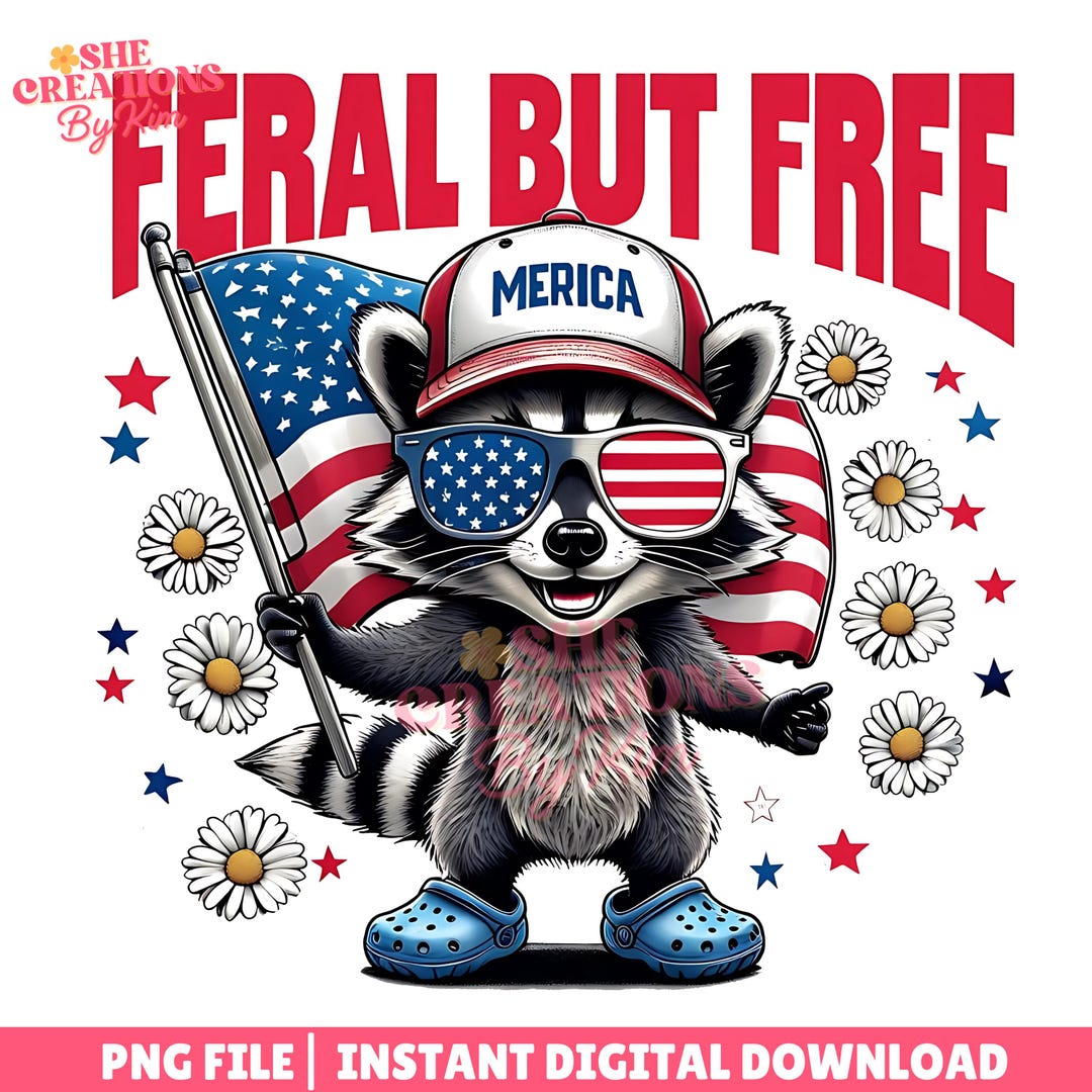 Merica 4th of July Png, Funny Raccoon Png, Independance Day, America ...