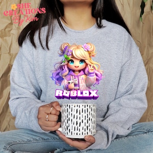 Roblox Gamer Girl PNG: Digital Clipart, Sublimation Design (digital ...