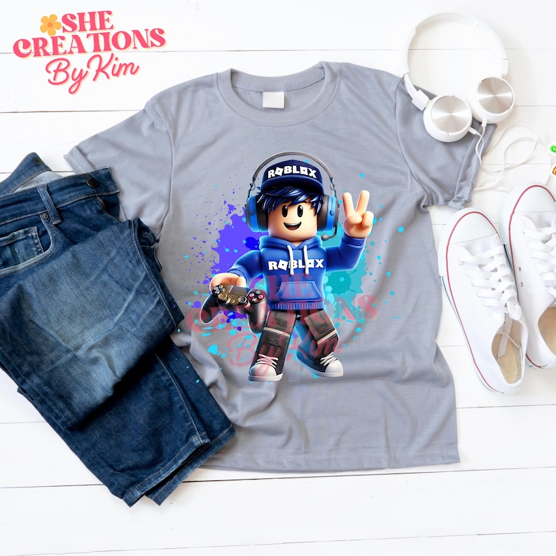 Roblox Gamer PNG: Boy Character Clipart, Game Stickers (digital ...