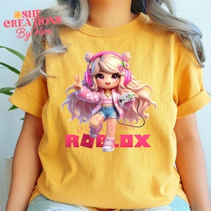 Roblox Gamer Girl PNG: Digital Clipart, Sublimation Design (digital ...