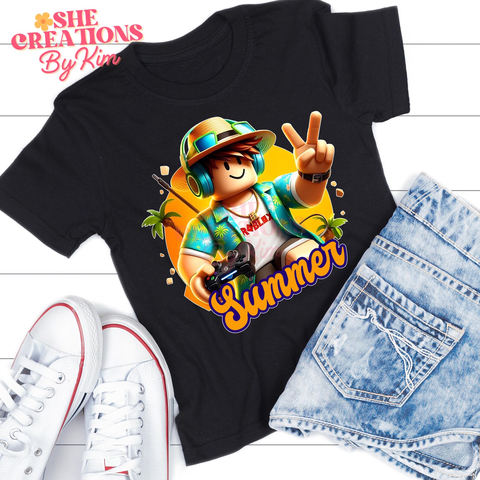 Roblocks Summer Cute Avatar, Roblocks Png, Roblock Shirt, Summer Gift ...