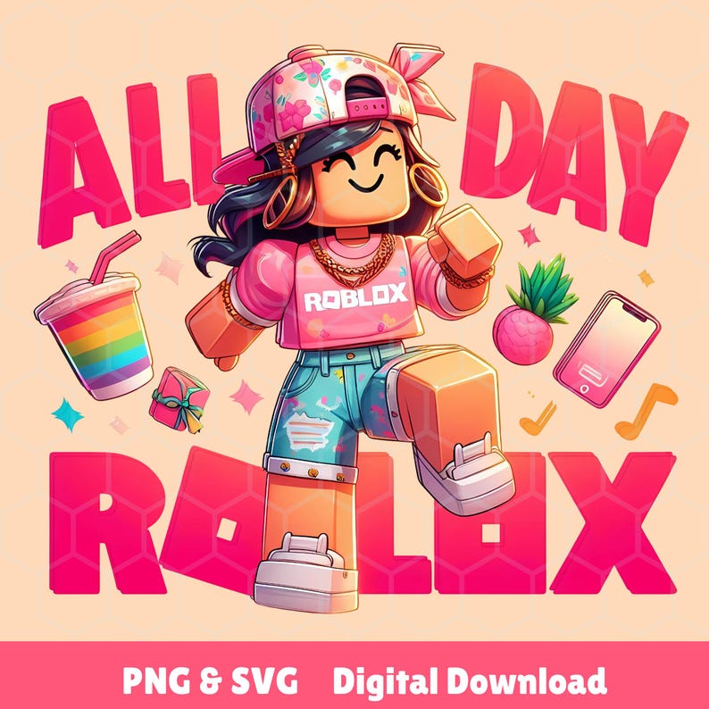 Roblo Png, Kid Gamer, Girl Gamer Png, Game Png, Game Character Digital ...