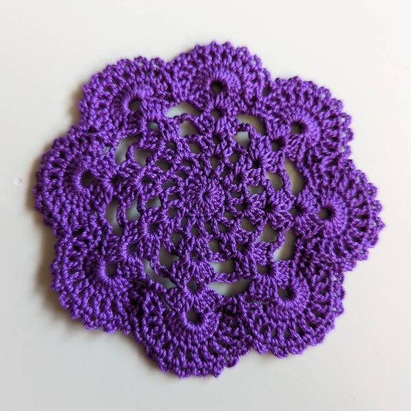 Purple Doily - Etsy