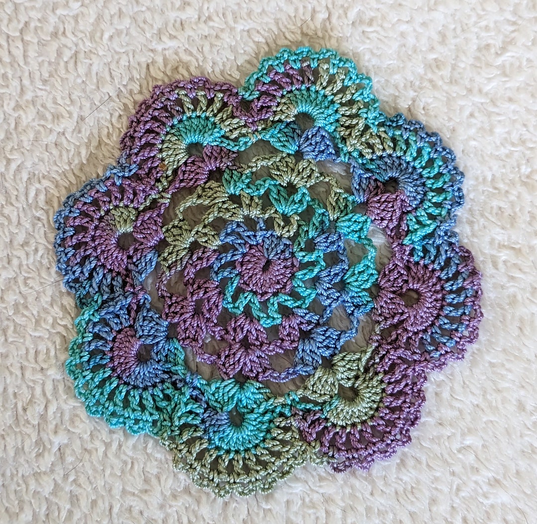 New Handmade Crocheted "eight Shells" Coaster/doily in Monet - This ...
