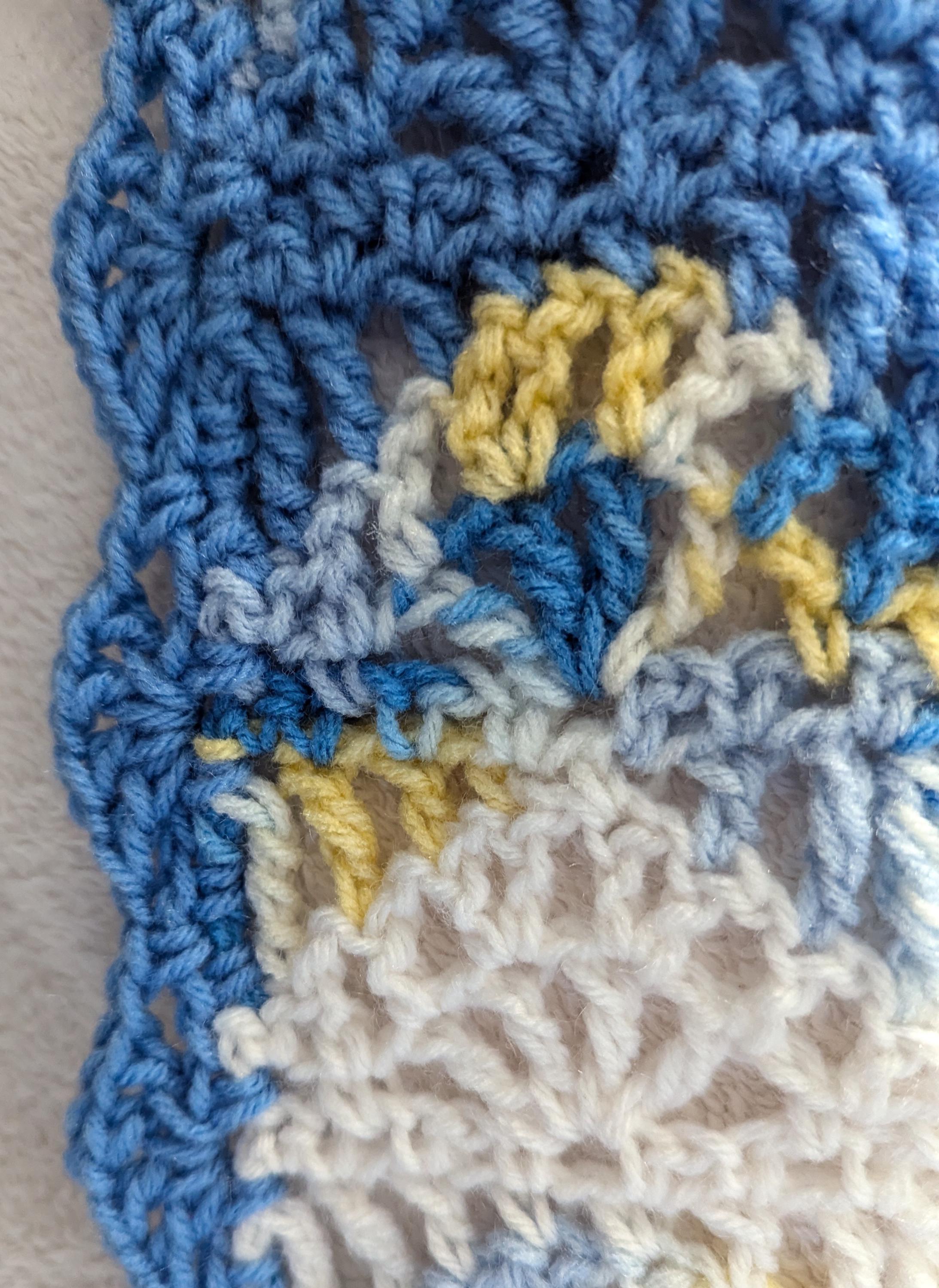 New Handmade *over Sized* "scallop" Crocheted Afghan/blanket in French ...