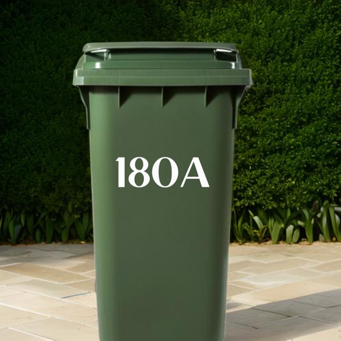 Wheelie Bin Sticker Rubbish Bin Sticker Custom Bin Decal Street Name ...