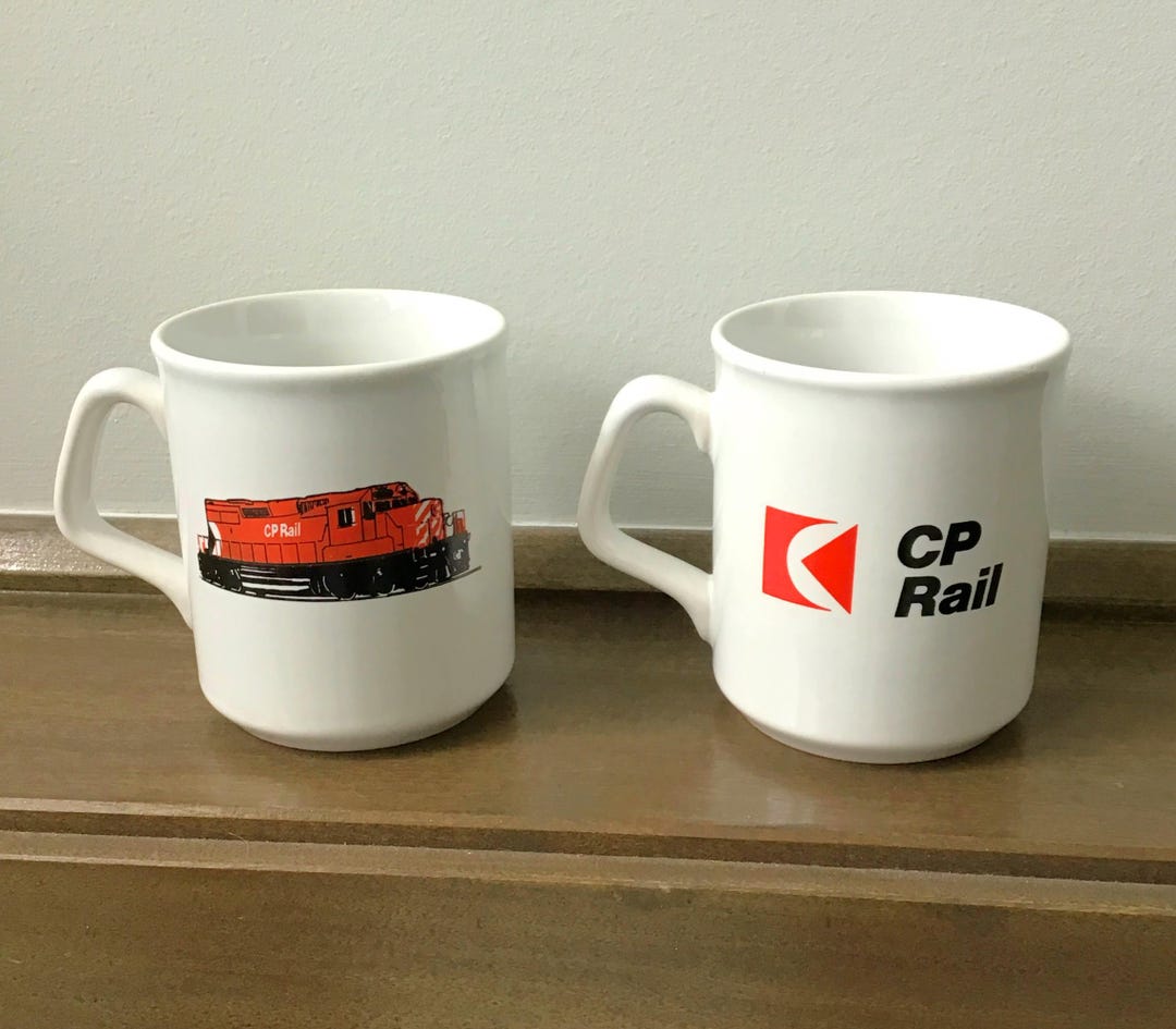 MUGS CP Rail Canadian Pacific Railway Locomotives, Trains, Employee ...