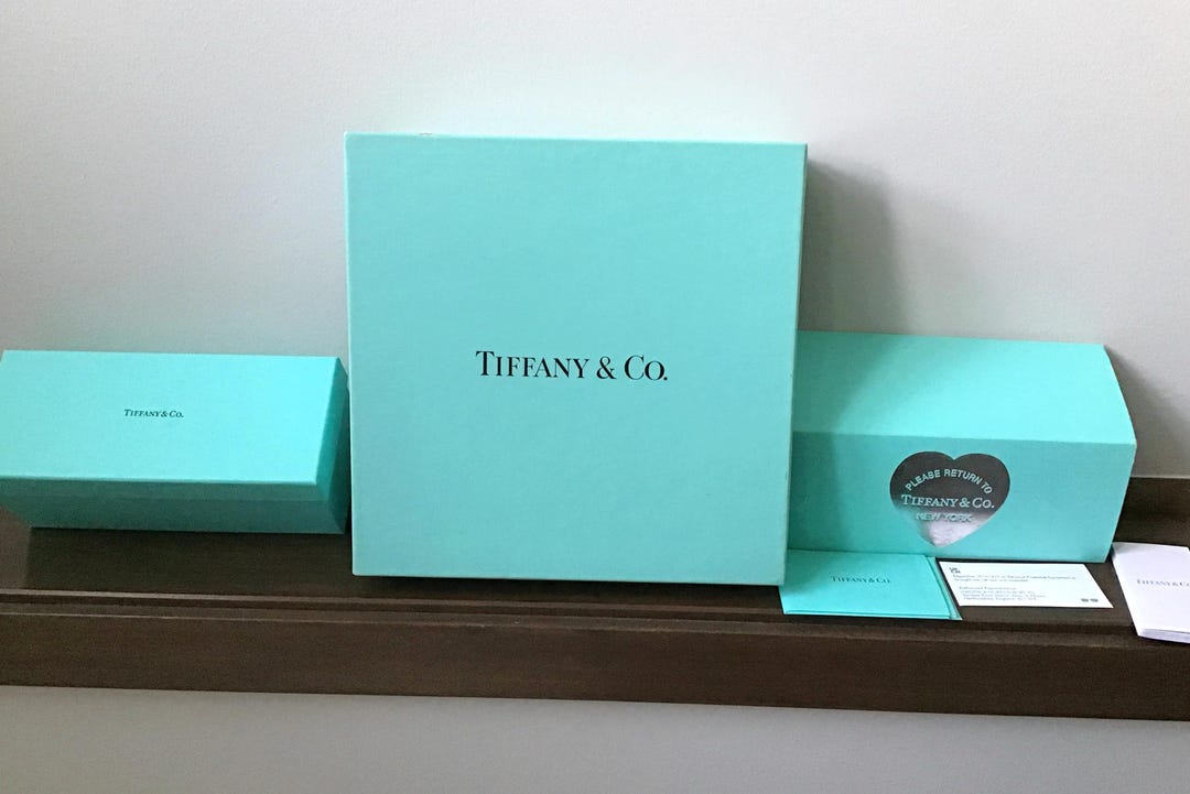 Tiffany and Co. Boxes, Packaging. Gift Box and Sleeve, Card Card - Etsy