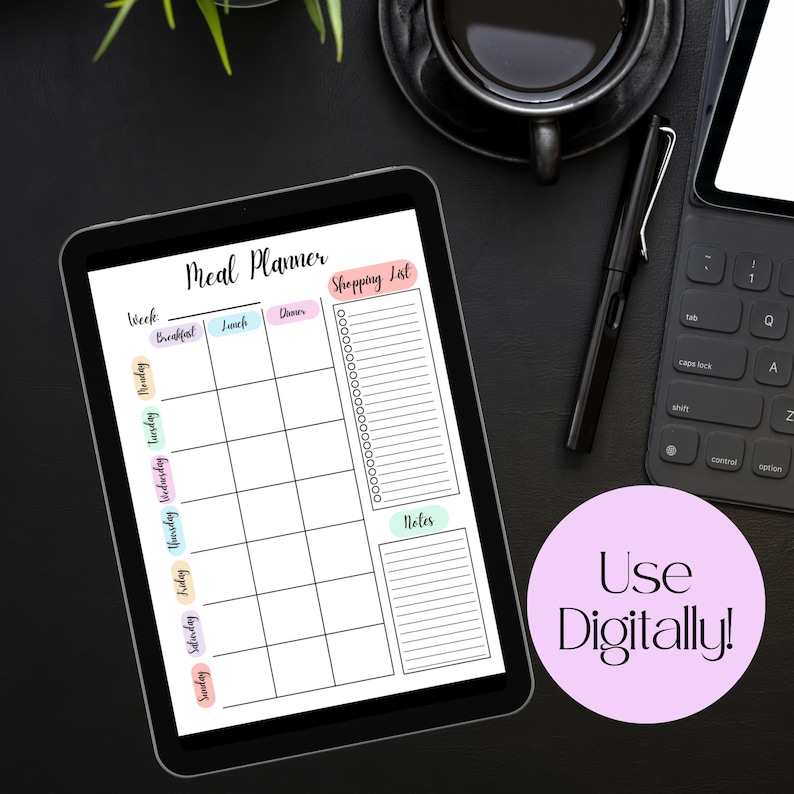 Weekly & Monthly Meal Planner Bundle – Grocery, Pantry, Freezer and ...