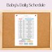 Baby Daily Schedule Printable | Newborn Routine Chart | Eat Play Sleep ...