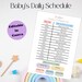 Baby Daily Schedule Printable | Newborn Routine Chart | Eat Play Sleep ...
