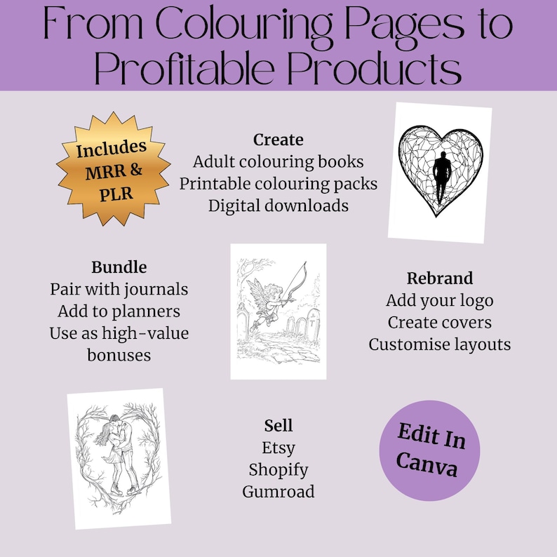 Dark Valentine’s Day Colouring Pages | Gothic Love & Spooky Romance ...