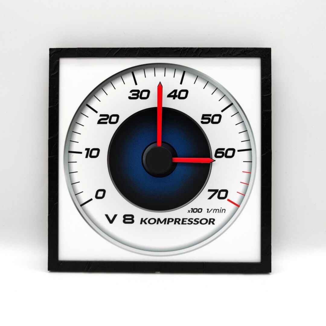 Mercedes AMG Speedometer Wall Clock, Desk Accessories, Car Guy Gift ...