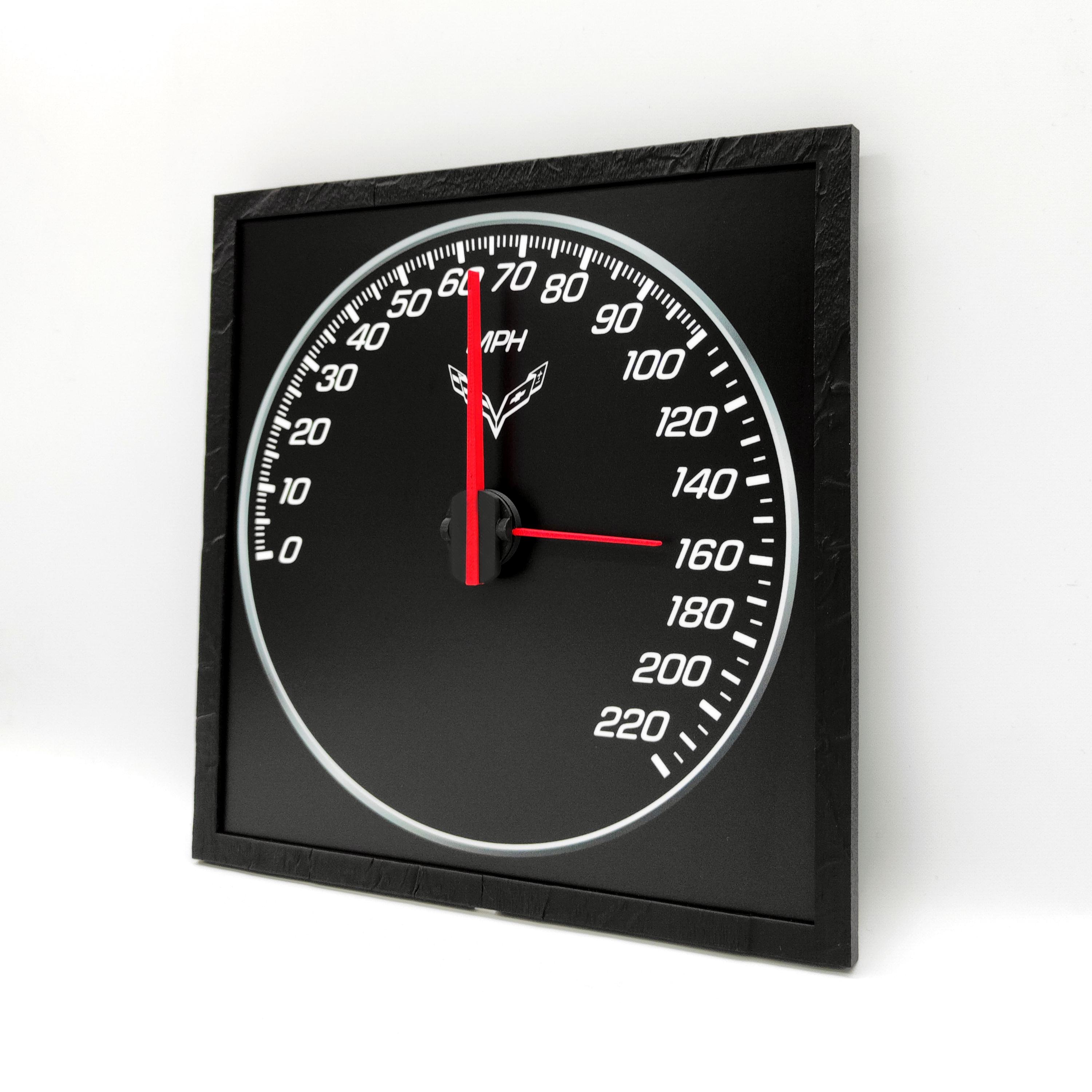 Chevrolet Corvette Speedometer Wall Clock, Desk Accessories, Car Guy ...