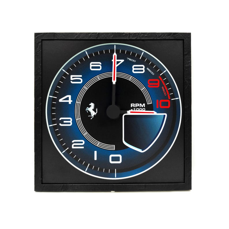 Ferrari Desk Clock , Unique Wall Clock, Personalized Car Guy Gift ...