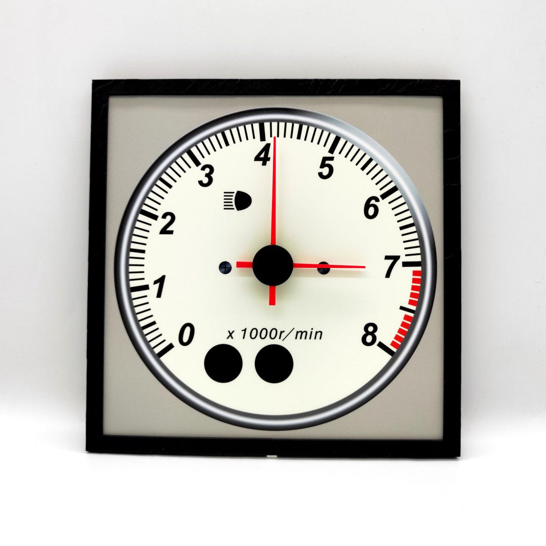 Mazda Miata MX-5 Speedometer Wall Clock, Desk Accessories, Car Guy Gift ...