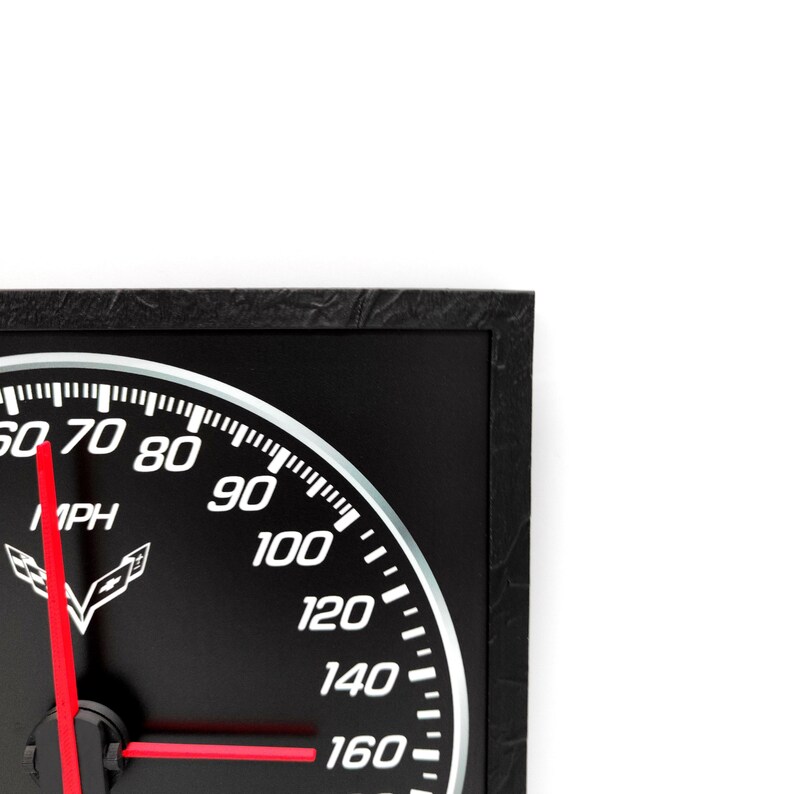 Chevrolet Corvette Speedometer Wall Clock, Desk Accessories, Car Guy ...