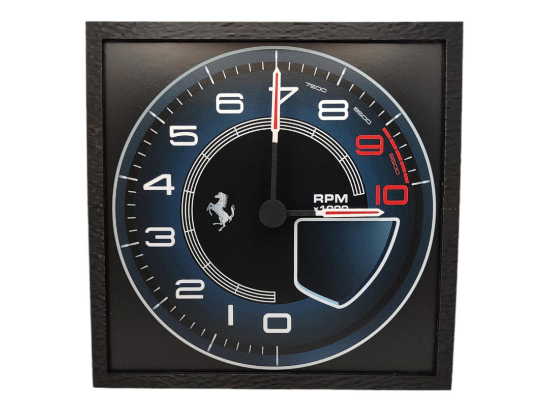 Ferrari Desk Clock , Unique Wall Clock, Personalized Car Guy Gift ...