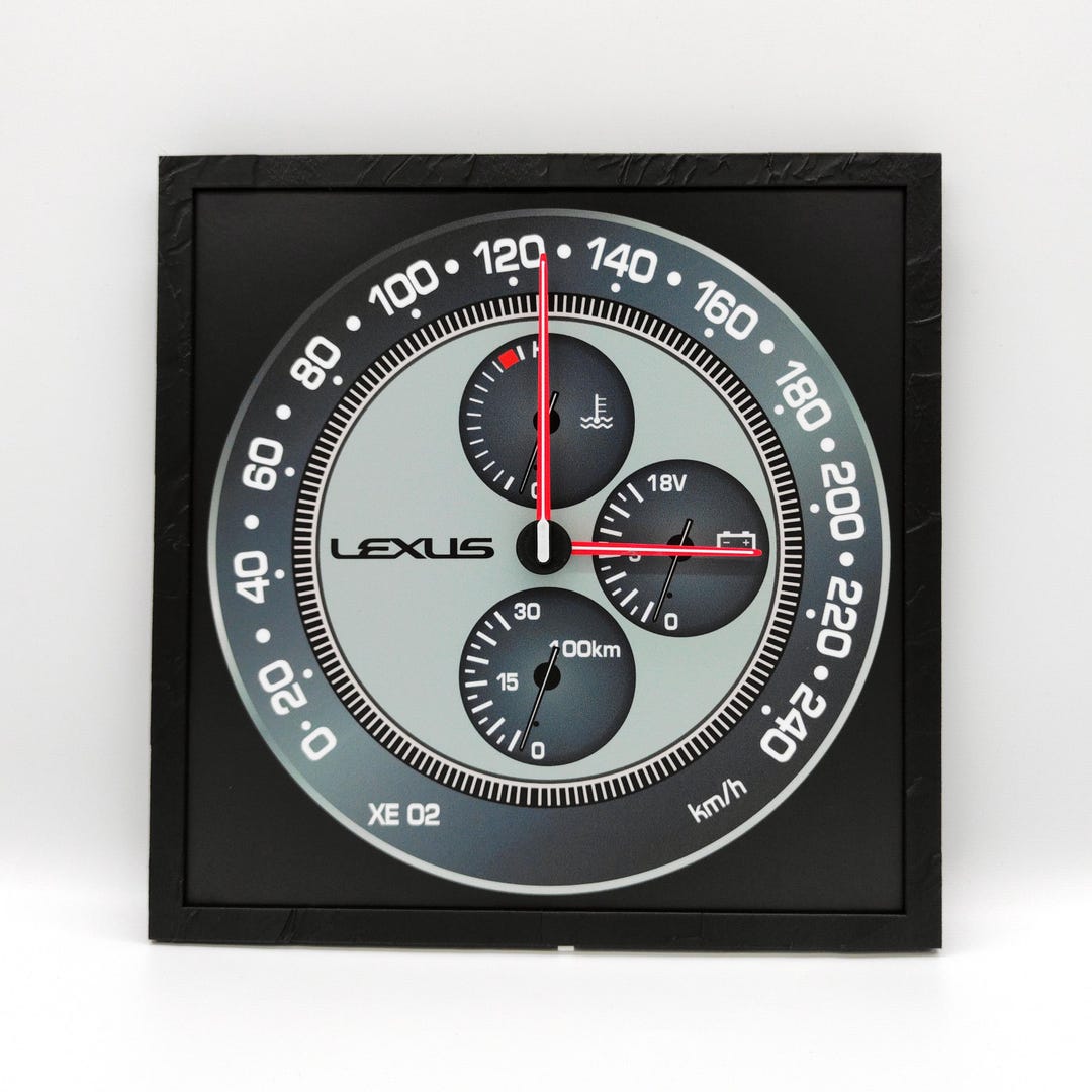Lexus IS300 Speedometer Wall Clock, Desk Accessories, Car Guy Gift ...