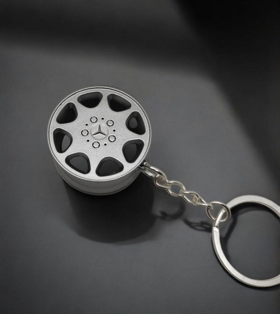 Mercedes W124 Wheel Keychain, Key Ring, Car Guy Gift, Auto Enthusiast ...